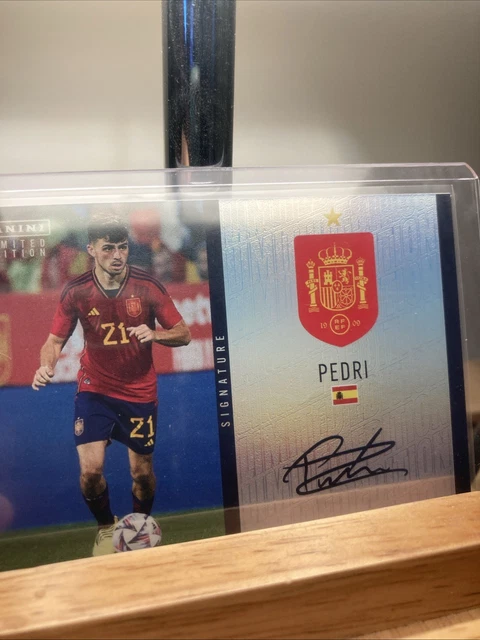 PANINI 24/25 PEDRI Signature Limited Edition Card Spain £8.00 - PicClick UK