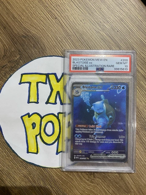 POKÉMON TCG BLASTOISE EX 200/165 Blastoise Sir PSA 10 - NEXT DAY ...