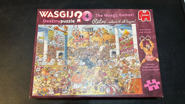WASGIJ DESTINY 4 retro The Wasgij Games 1000pc jigsaw puzzle COMPLETE ...