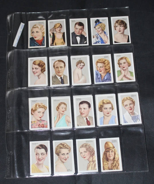 CIGARETTE CARDS GALLAGHER Stars of Screen and Stage 1935 Complete Set £ ...