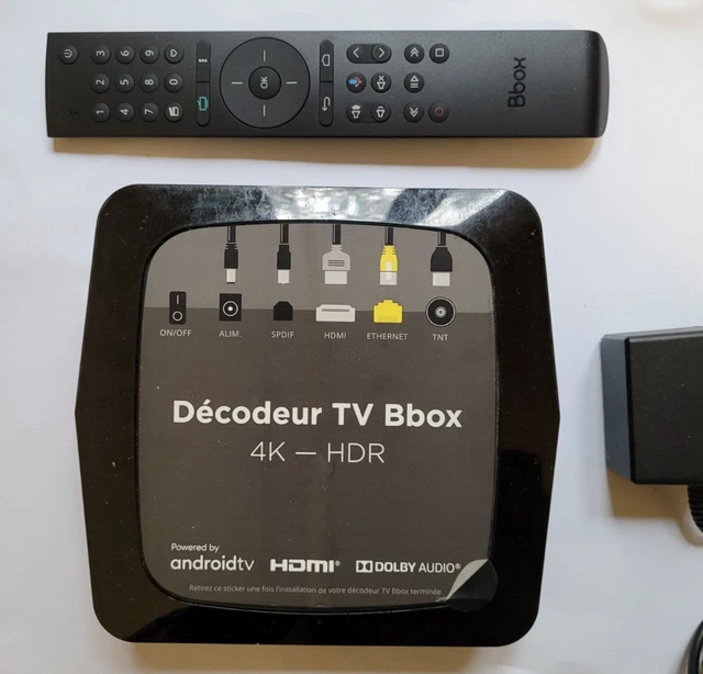 DÉCODEUR TV HD 4K HDR Android Bouygues BBOX EUR 39,99 - PicClick FR