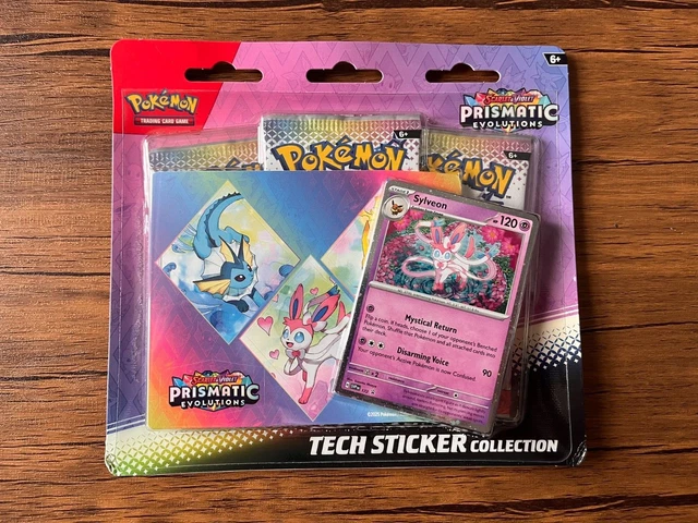 POKEMON SCARLET & Violet Prismatic Evolutions Tech Sticker Collection ...