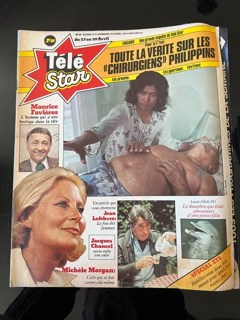 TELE STAR N°29 du 23/04/1977; M. Favières/ Jean Lefèbvre/ M. Brandon/ J ...