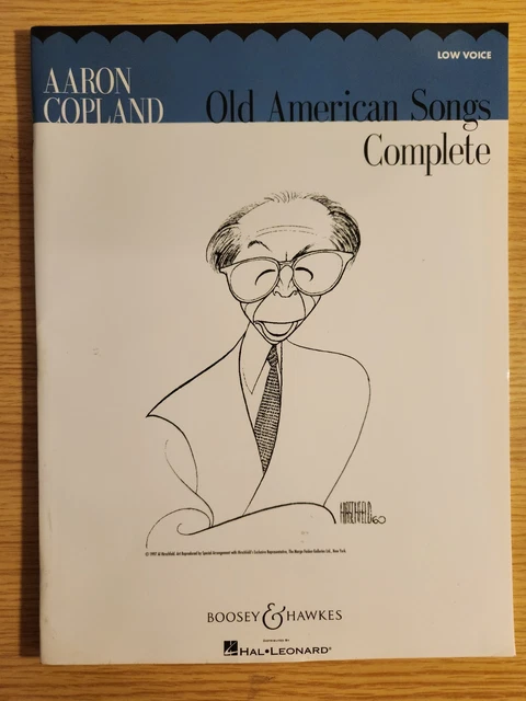 AARON COPLAND - Old American Songs Complete - Low Voice Guitar - Gc - Freepost £12.95 - PicClick UK