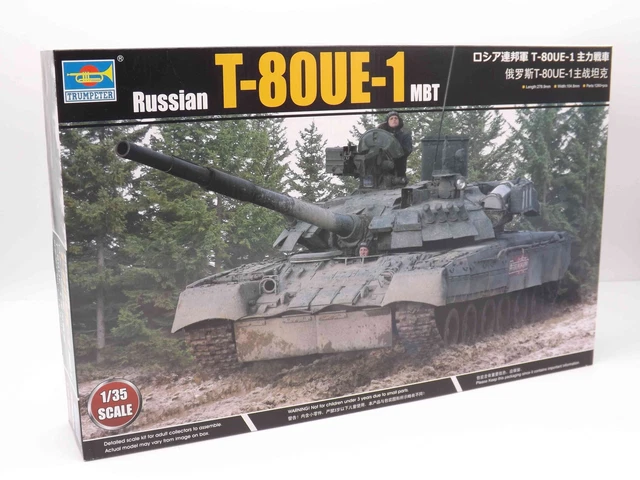 TRUMPETER 09579 RUSSIAN T-80UE-1 MBT Modell Panzer Bausatz 1:35 in OVP ...
