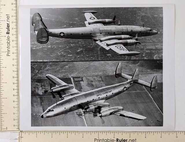 1950S US NAVY R7V-1 Super Constellation Lockheed Cargo Airplane VTG ...