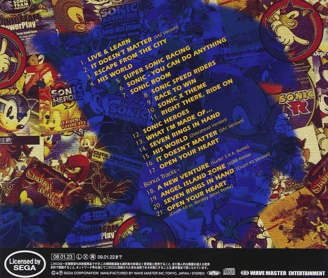 SONIC THE HEDGEHOG True Blue The Best Of Sonic The Hedgehog JAPAN CD ...