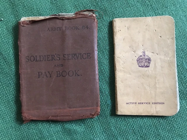 WW2 BRITISH ARMY Service and Pay Book and Active Service Edition New ...