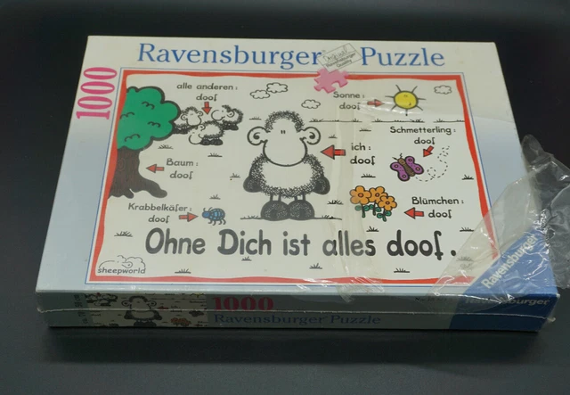 RAVENSBURGER PUZZLE 15321 sheepworld Ohne Dich ist alles doof. NEU OVP ...