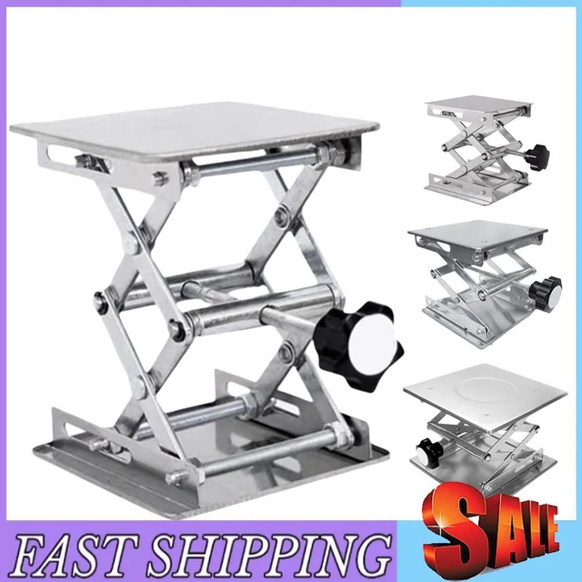 MANUAL LABORATORY TABLE Lift Mini Scissor Lift Jack Lab Jack Stand ...