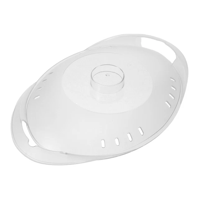 TRANSPARENT STEAM LID Cooking Machine Microwave Cover for Food Steamer ...