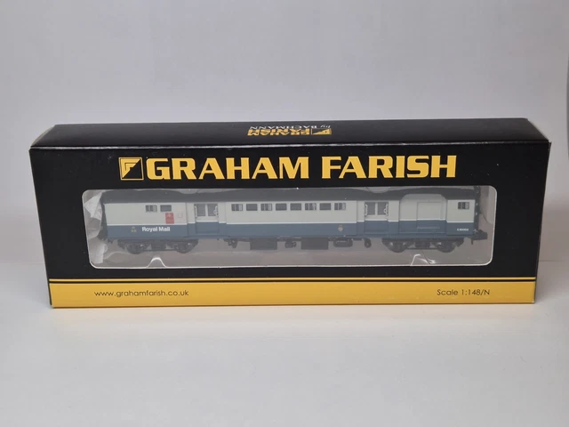 GRAHAM FARISH 374-902A MK1 TPO Sorting Van Royal Mail Blue & Grey £42. ...