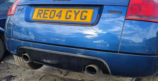 AUDI TT MK1 8N COMPLETE REAR BUMPER MAURITIUS BLUE LZ5C 225 diffuser £ ...