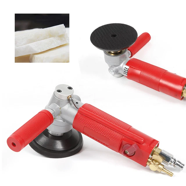 4& PNEUMATIC WET Air Sander Air Grinder Marble Granite Stone Polishing ...