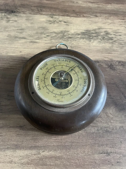 BAROMÈTRE MAXANT VINTAGE 1970 à Mécanisme Apparent EUR 24,00 - PicClick FR