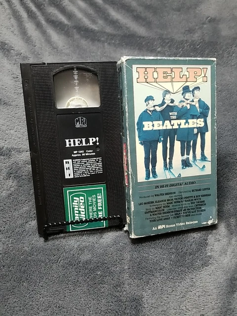 THE BEATLES HELP VHS Tape Classic 1965 Musical Comedy Adventure Special ...