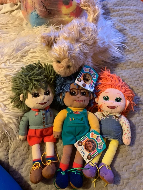 VINTAGE 2004 TOTS TV Rag Dolls Tilly Tom & Tiny - Furry Boo Set Of 4 ...
