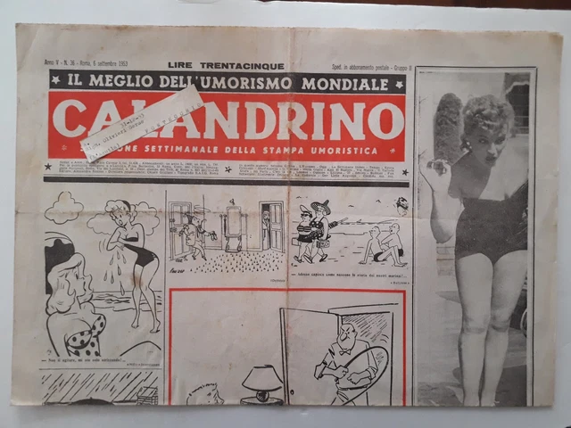 CALANDRINO N.36 1953 il meglio dell'umorismo mondiale illustrato ...