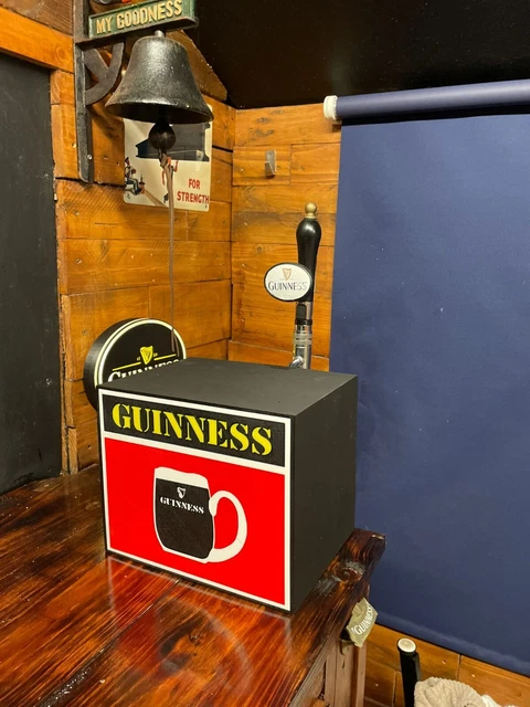 GUINNESS RARE OLD 1960's Style Tankard Bar Tap Box for Home Bar, Man ...