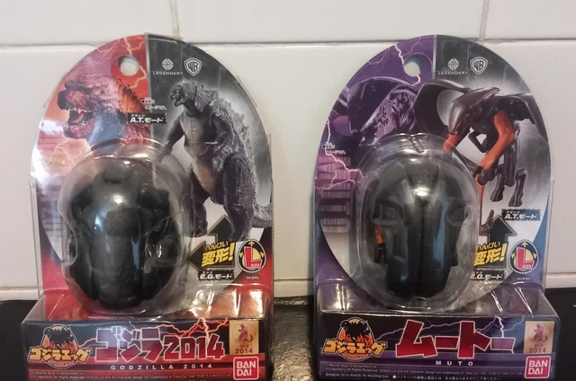 BANDAI GODZILLA & MUTO transforming Egg Pair JAPANESE IMPORT RARE 2014 ...
