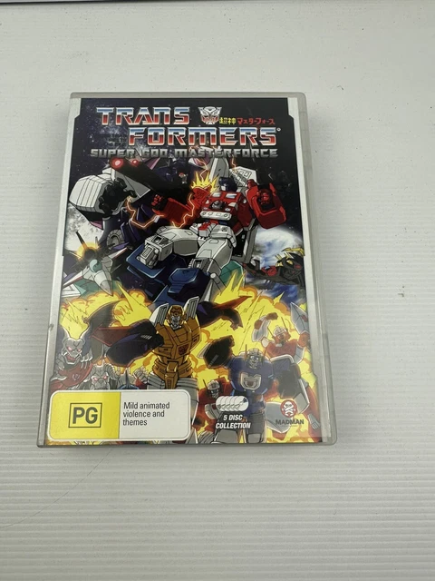 TRANSFORMERS SUPER GOD Masterforce Japanese G1 DVD Region 4 $159.00 ...