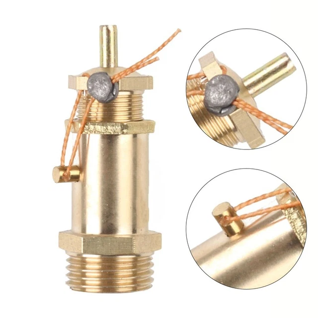INDUSTRIAL GRADE 12 Air Compressor Safety Valve Brass Copper (8KG 16KG ...