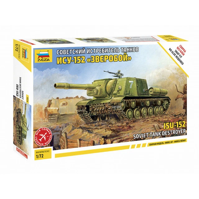 1:72 ZVEZDA #5026 - Soviet self-propelled gun ISU-152 EUR 8,00 ...