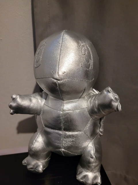 POKÉMON 25TH ANNIVERSARY Celebration 8 Inch Squirtle Silver Soft Toy ...