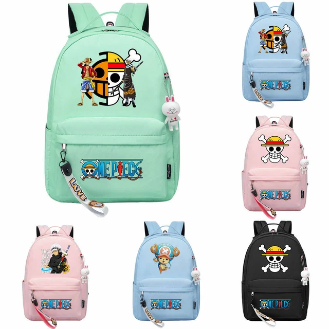 ONE PIECE LUFFY Backpack Boys Girls School Book Bags Bagpack Laptop ...