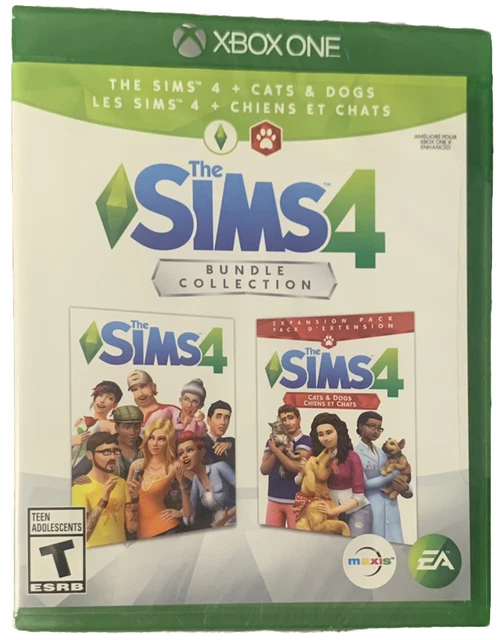 SIMS 4 BUNDLE Pack - Sims 4 + Cats & Dogs Expansion - XBOX ONE - NEW ...