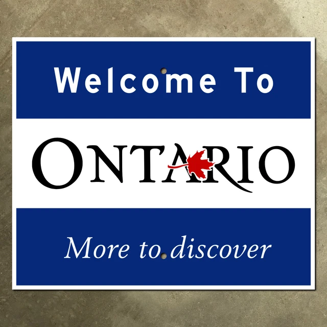 ONTARIO PROVINCIAL LINE highway marker road sign more to discover ...