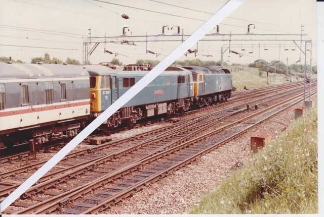 87027 & 47611 at Basford Hall Jn 16/6/1985, photograph £1.20 - PicClick UK