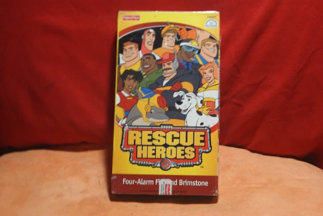 RESCUE HEROES VHS Four-Alarm Fire and Brimstone, Factory Sealed New ...