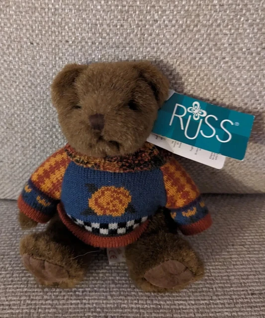 RUSS FESTIVE FRIENDS Victorian Tidings Sweater Teddy Bear Soft Plush ... RUSS FESTIVE FRIENDS Victorian Tidings Sweater Teddy Bear Soft Plush ...
