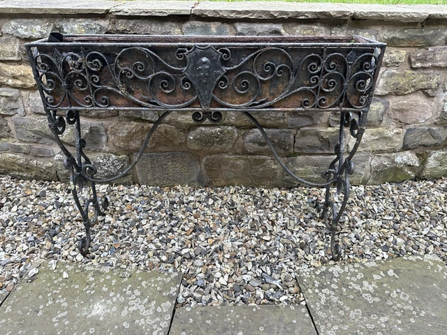 ORIGINAL GARDEN BLACK Metal Garden Troughs £125.52 - PicClick UK