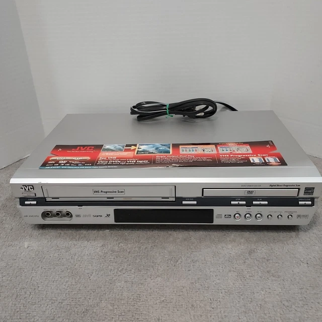 JVC DVD PLAYER & Video VHS Combo Model HR-XVC37U SQPB 3D-Phonic No ...