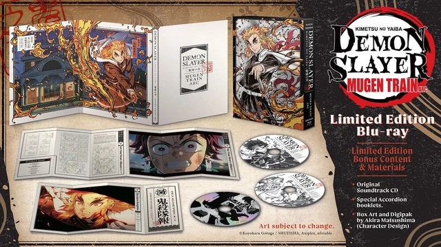 DEMON SLAYER KIMETSU no Yaiba Mugen Train Arc Limited Edition BLURAY ...