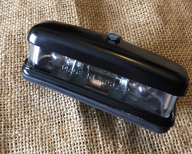 RARE NOS EARLY Lucas Number Plate Light / Austin / Morris / Bmc / Land ...