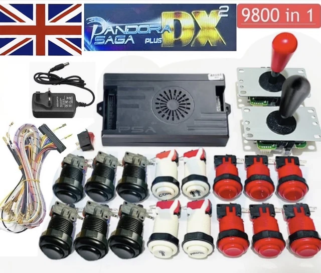 DIY SELF BUILD Arcade Machine Kit - Pandoras DX plus saga 9800 - Red ...