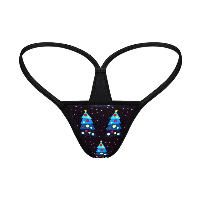 WOMENS MINI BIKINI Thong Micro G-string Panties Sexy Underwear Xmas ...