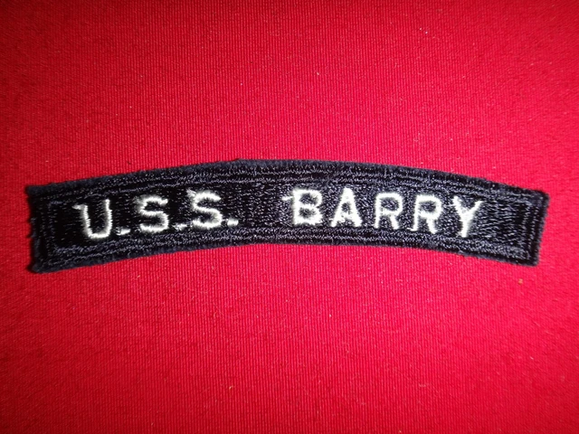 VIETNAM WAR US Navy USS BARRY DD-933 Destroyer Rocker Patch £5.64 ...