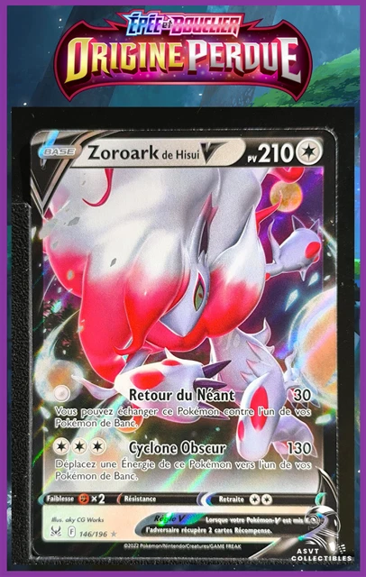 CARTE POKÉMON ZOROARK de Hisui V 146/196 EB11 Origine Perdue Epee Et Bouclier FR EUR 5,99 ...