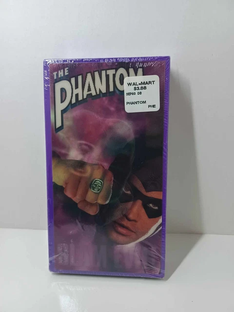 THE PHANTOM VHS 1996 Hologram Cover Billy Zane SEALED Kristy Swanson ...