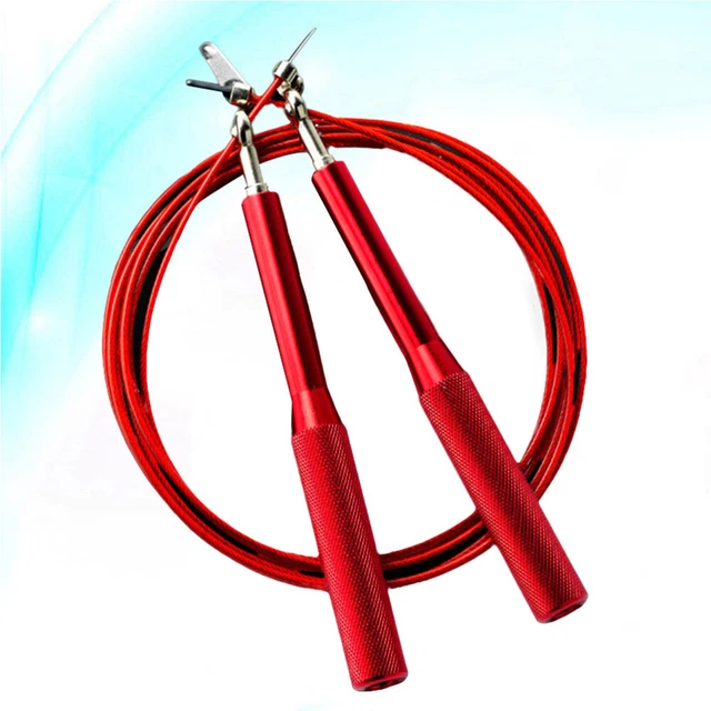 HEAVY DUTY ALUMINIUM Handle Steel Jumping Rope for Strength Training £ ...