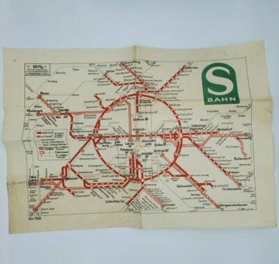 ORIGINAL GERMAN WW2 REICHSBAHN 1934 rail system Maps Plans train Berlin ...