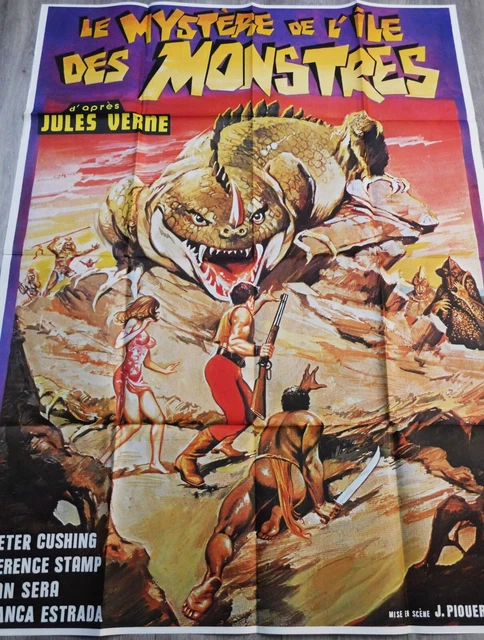 LE MYSTERE DE l'Ile des Monstres Affiche ORIGINALE Poster 120x160cm 47 ...