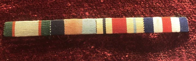 WW2 BRITISH MEDAL Ribbons IGS (pre 36), 1939-1945, Africa, France ...