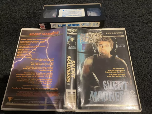 RARE/ SILENT MADNESS Vhs/ Original Roadshow/Premiere R-rated Horror ... RARE/ SILENT MADNESS Vhs/ Original Roadshow/Premiere R-rated Horror ...