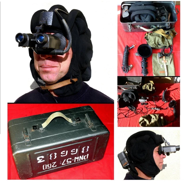 NACHTSICHTGERÄT INFRAROT NVA Panzerhaube Gr. 57-60 Nigh Vision Tier ...