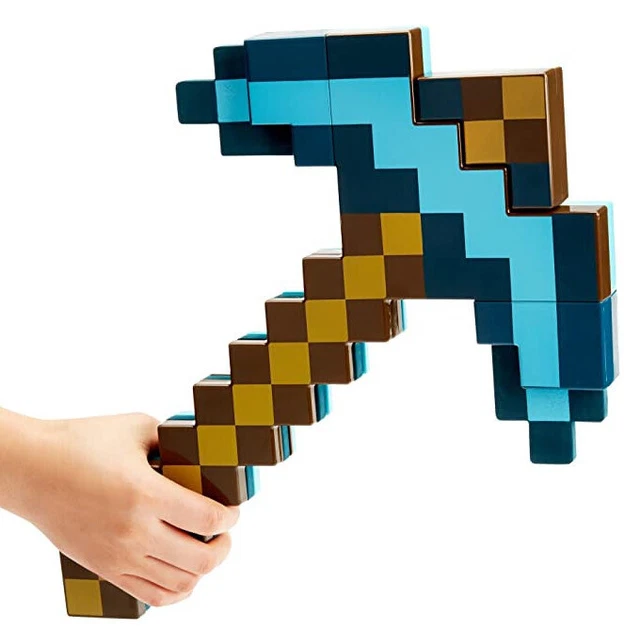 2IN1 MINECRAFT GAMES Transforming Diamond Sword And Pickaxe Hoe Xmas ...